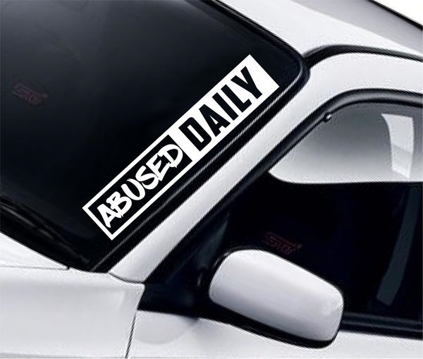 Abused Daily Wall Decal Car Truck Window Windshield JDM Sticker Vinyl boop decals