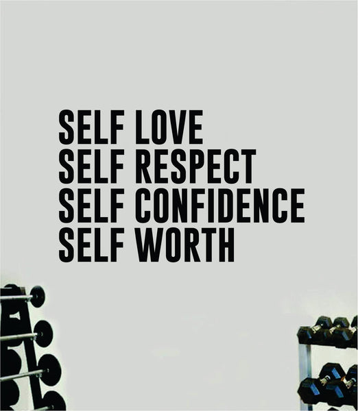 Self Love Respect Confidence Worth Wall Decal Sticker Vinyl Art Wall B ...