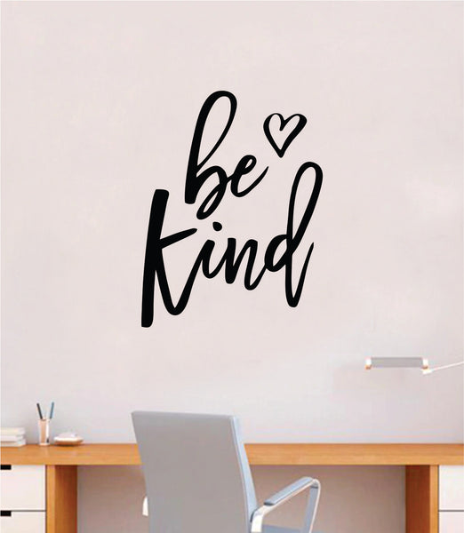 Be Kind Heart Wall Decal Sticker Bedroom Room Art Vinyl Inspirational ...