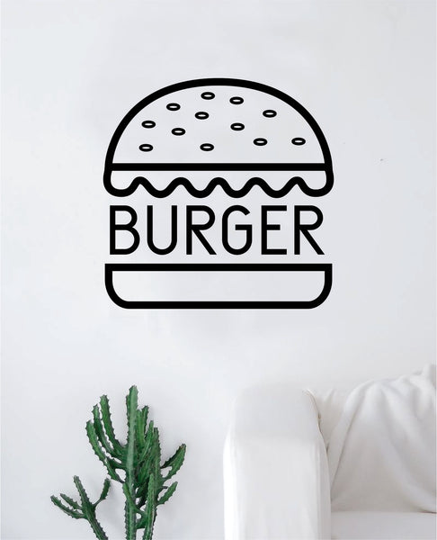 Burger Wall Decal Sticker Vinyl Art Bedroom Living Room Decor Decorati ...