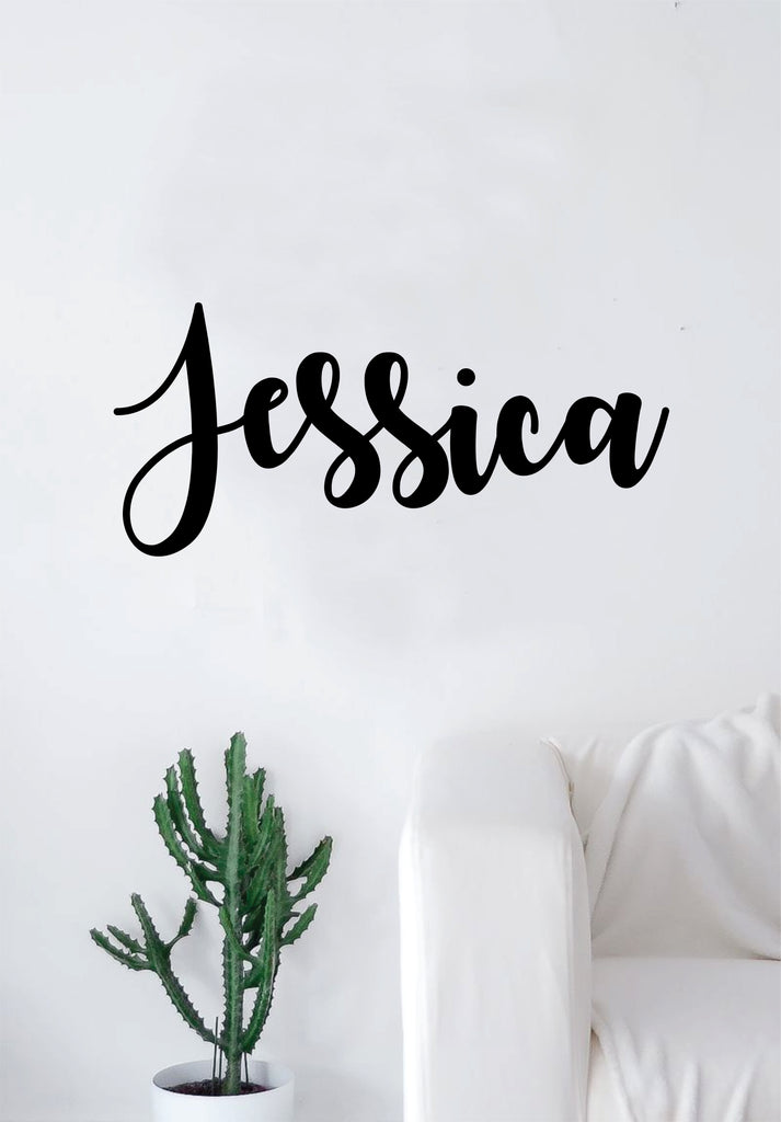 Custom Cursive Name Wall Decal Quote Home Room Decor Decoration Art Vi ...
