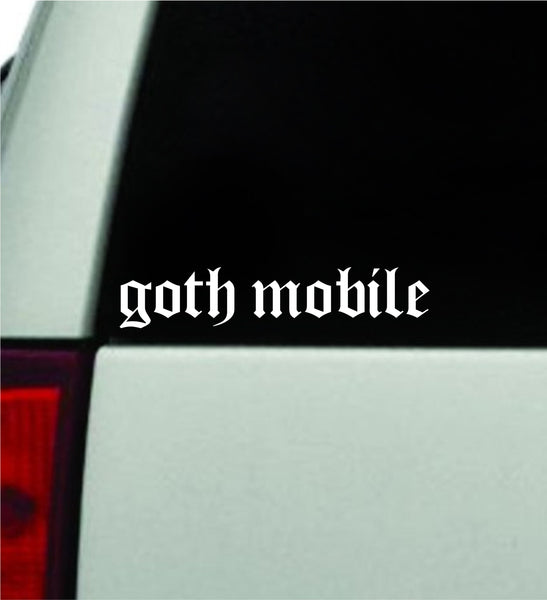 Goth Mobile Car Decal Truck Window Windshield Mirror Rearview JDM Bump ...