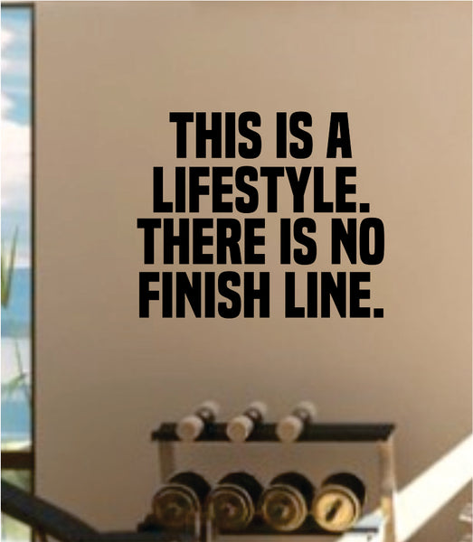 Lifestyle Finish Line Decal Sticker Wall Vinyl Art Wall Bedroom Room D ...